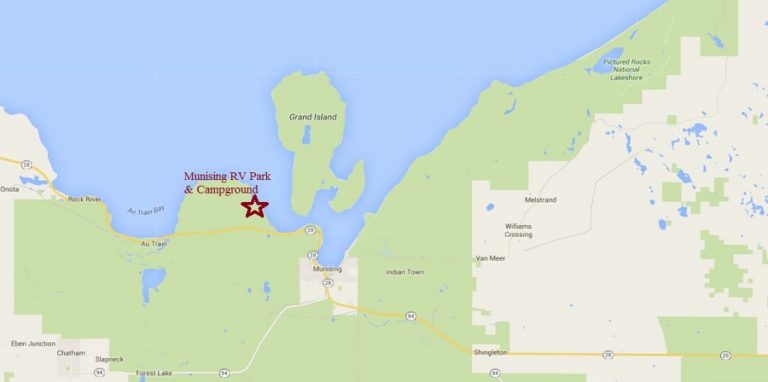 Google map - Munising RV Park