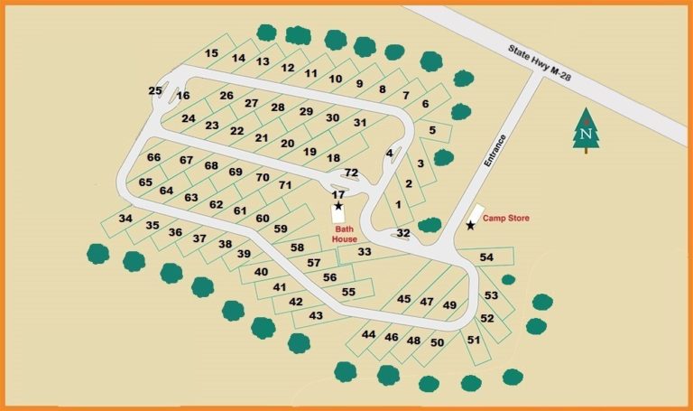 Campsites, Camping Munsing Michigan, Pictured Rocks Campground